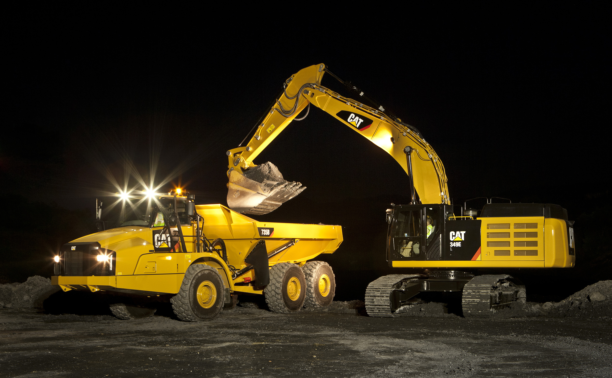 Displaying 20 Images For Cat Excavator Wallpaper - Caterpillar Inc ...