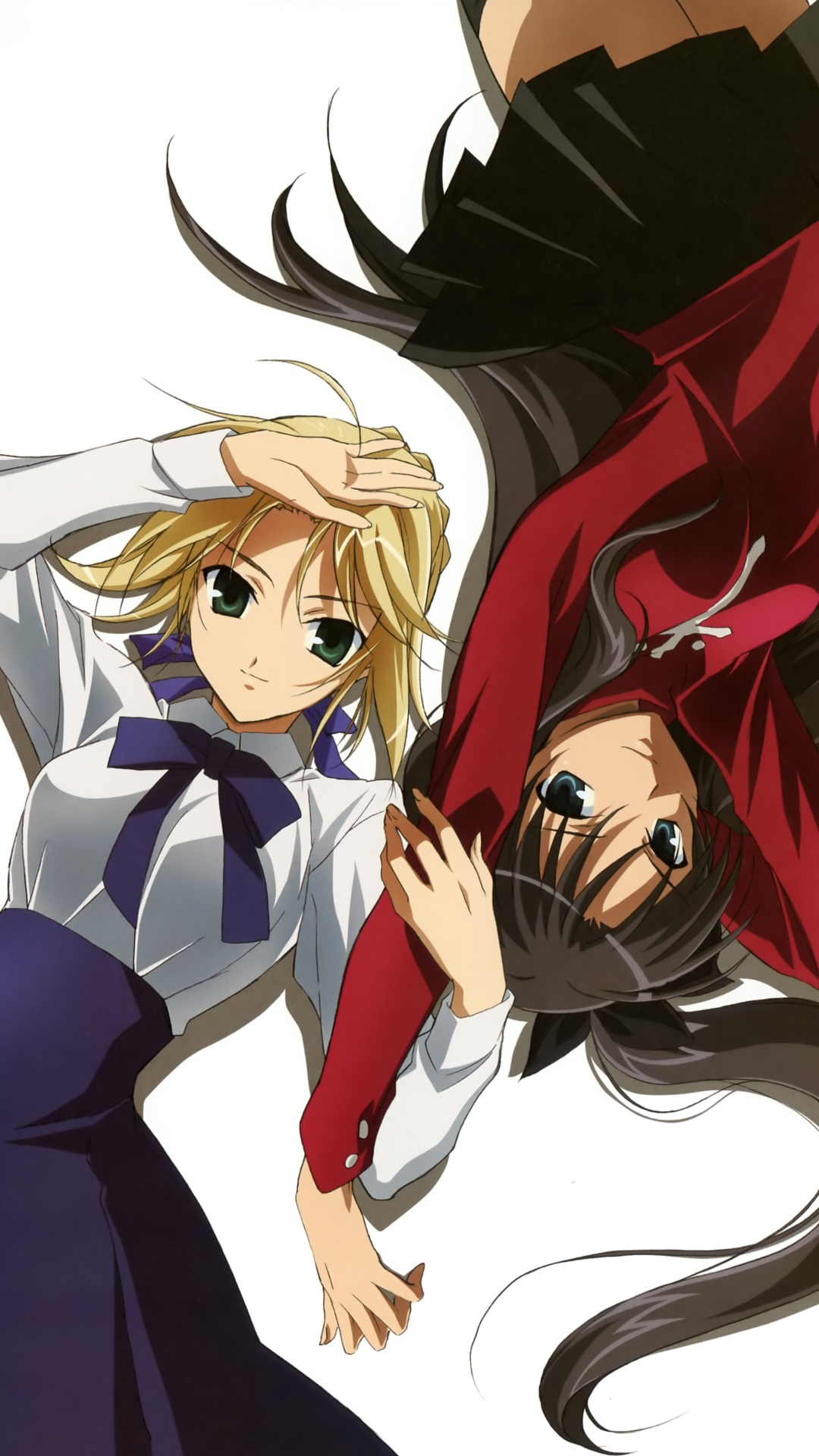 rin tohsaka wallpaper,cartoon,anime,cg artwork,fictional character,long ...