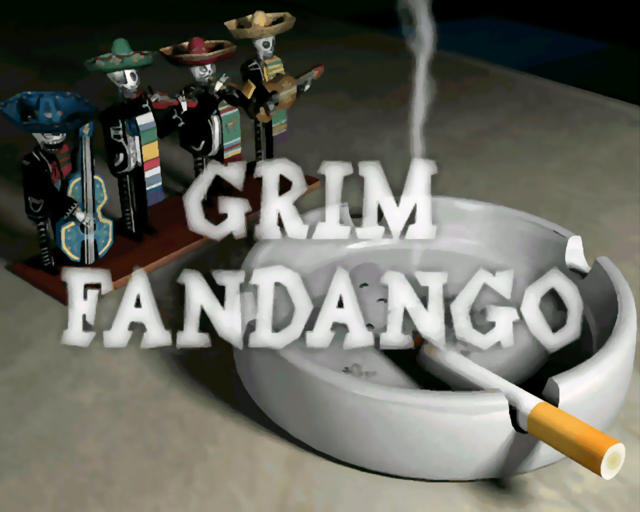 Grim Fandango Title Screen- WallpaperUse