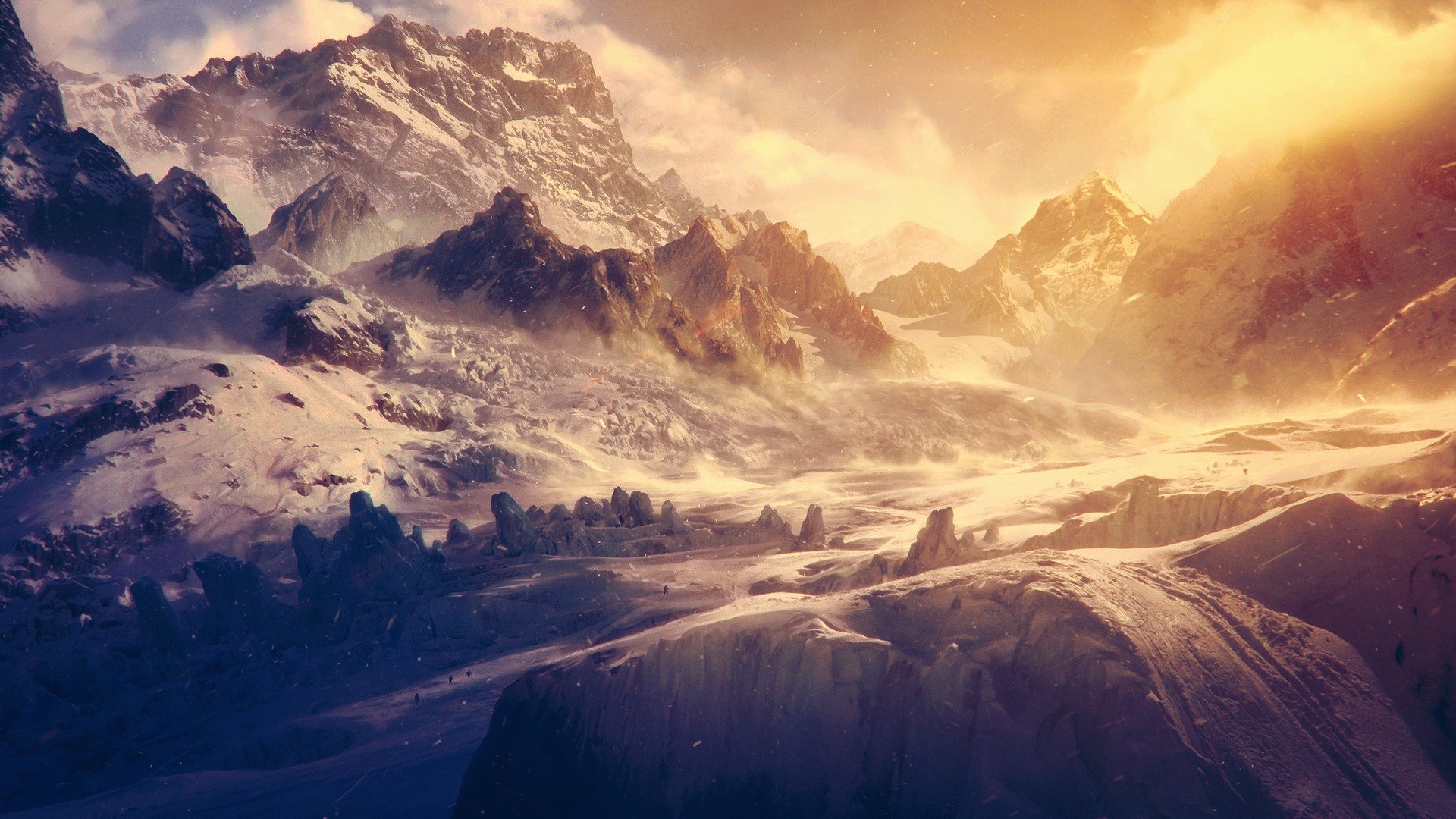 High Resolution Mountain Background- WallpaperUse