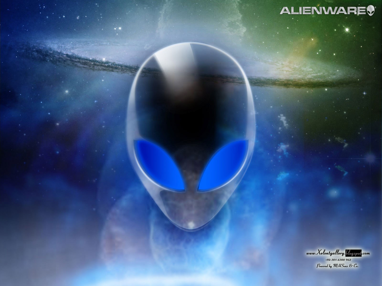 Blue Alien Head- WallpaperUse