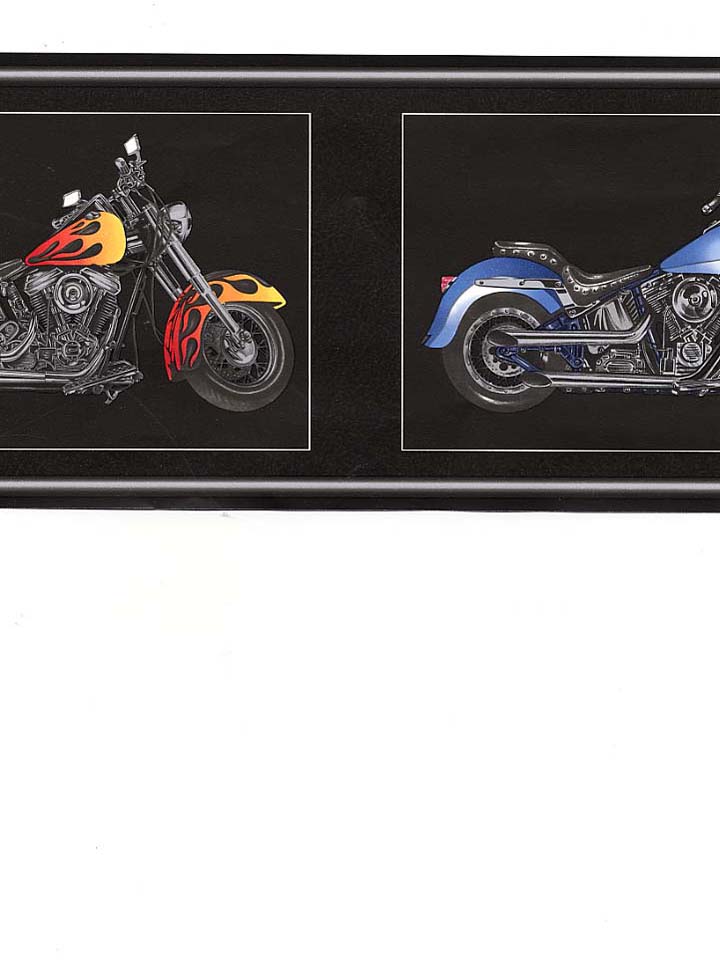 Harley Davidson Wall Borders - Chopper- WallpaperUse