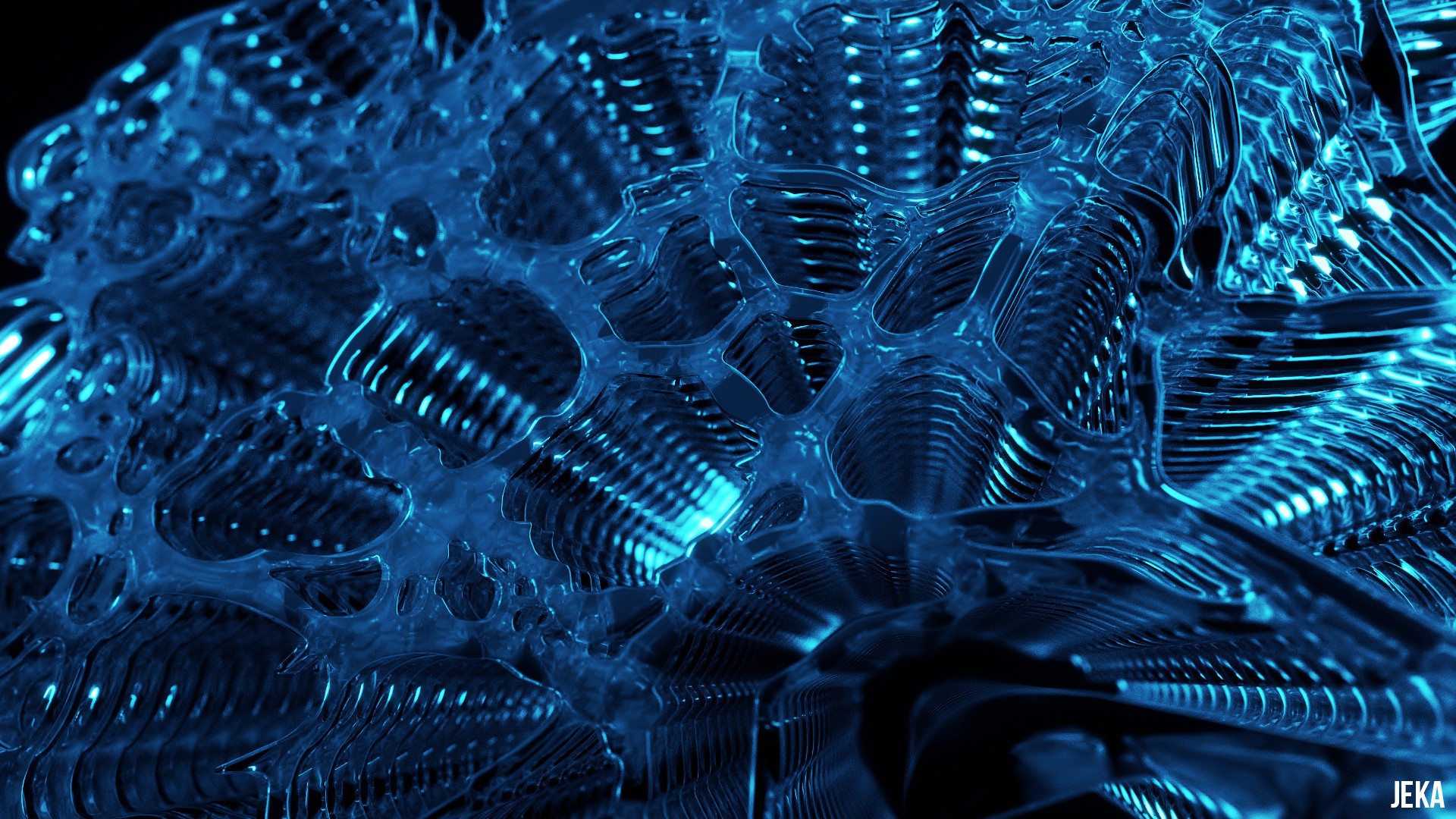 Three-dimensional Structure Of The Ice - Fractal Geometry Cinema 4d ...