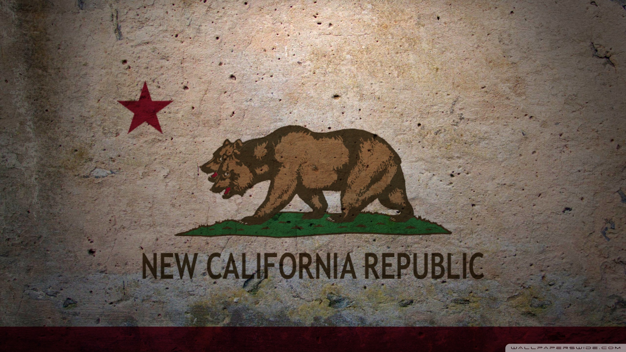 New California Republic Flag- WallpaperUse