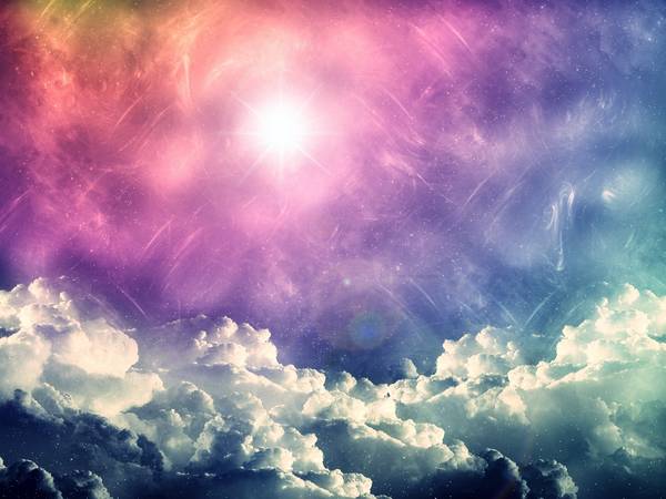 Clouds Lights Multicolor Vanilla Sky Skyscapes - Multi Color Cloud ...
