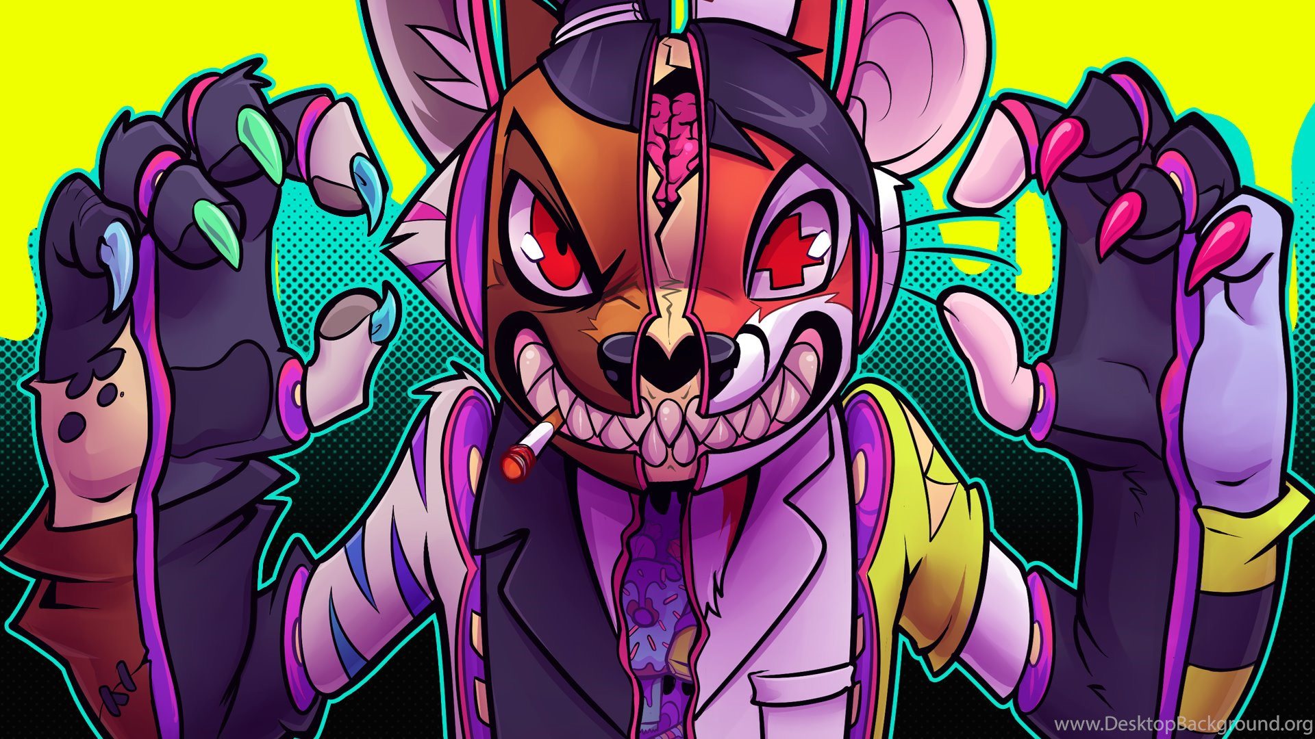 Lapfox Trax Artwork Furry Music Desktop Bakcgrounds - Lapfox Trax ...