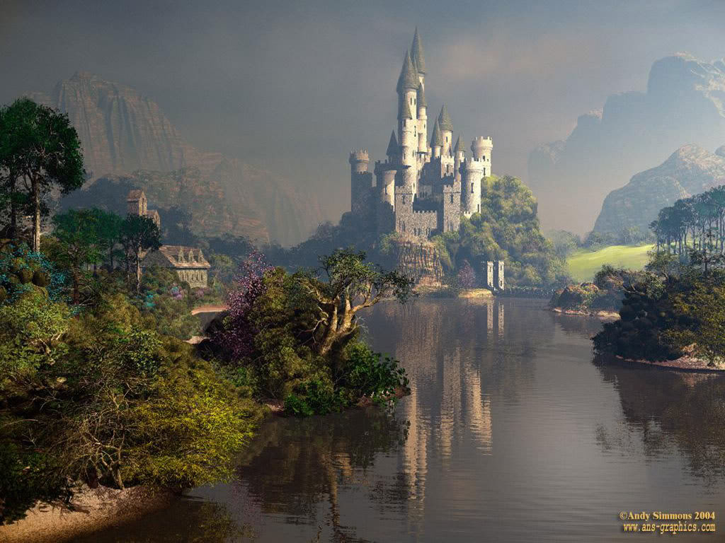 Castle In The Distance- WallpaperUse