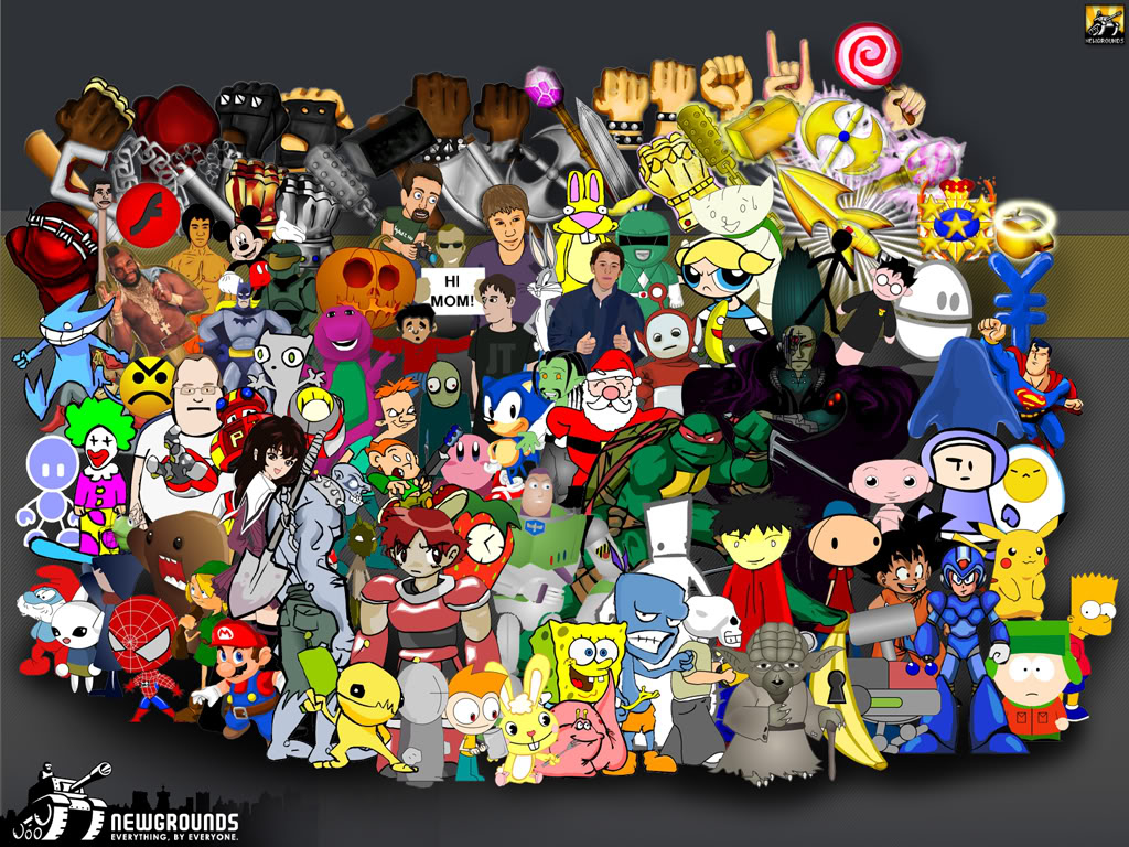 Newgrounds Characters- WallpaperUse