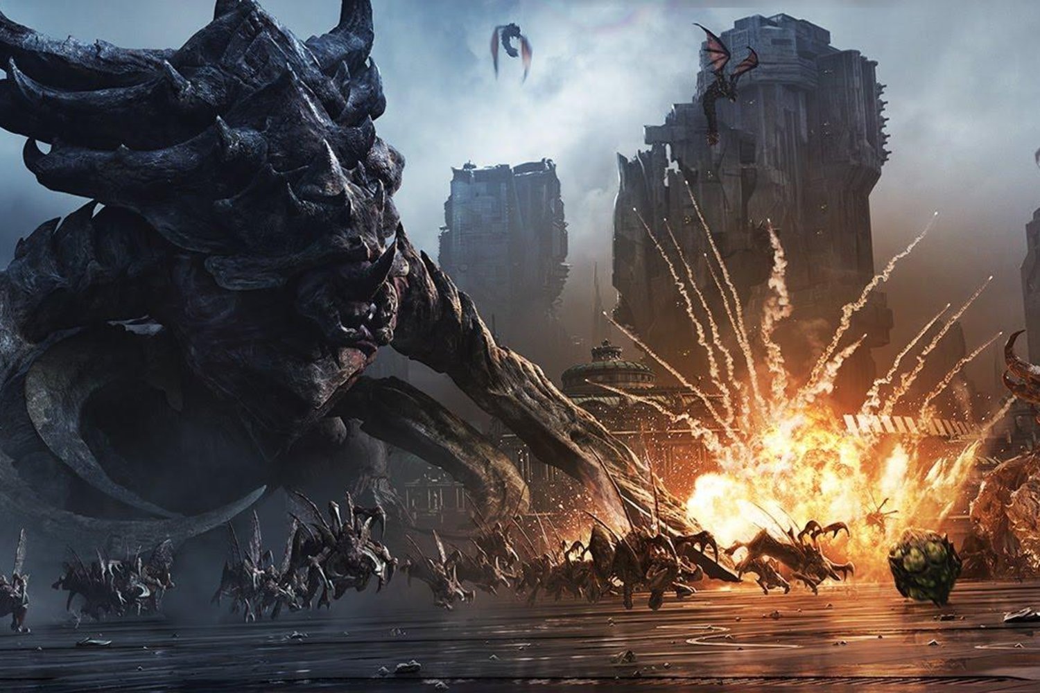 zerg wallpaper,action adventure game,strategy video game,pc game,cg ...