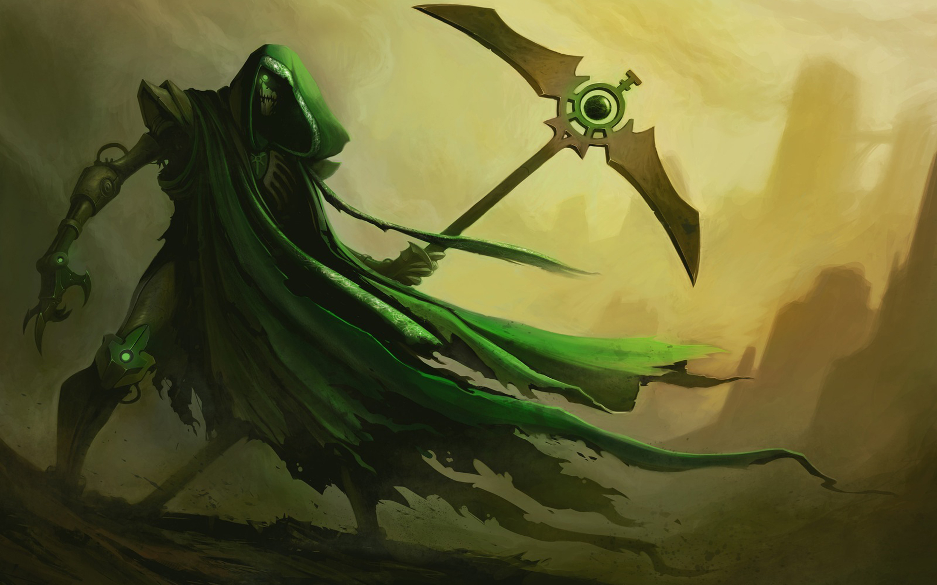 necron wallpaper,cg artwork,illustration,fictional character,art ...