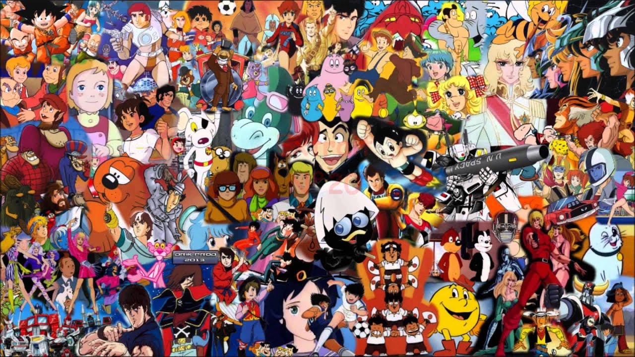 wallpaper dessin,animated cartoon,cartoon,people,fan,collage (#344136 ...