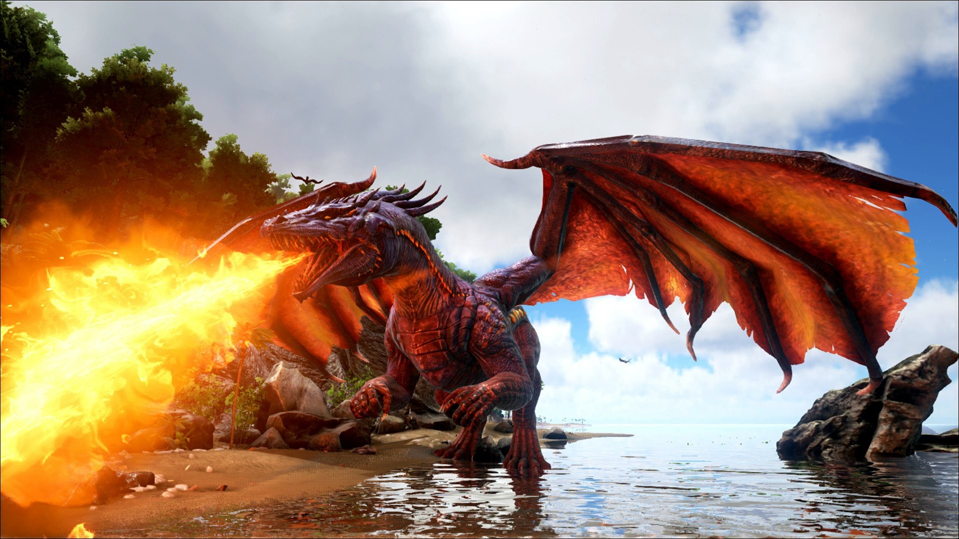 ark survival wallpaper,dragon,cg artwork,mythology,fictional character ...