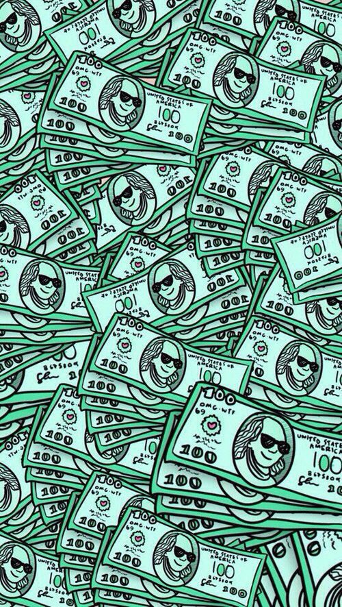 money wallpaper tumblr,drawing,pattern,line art,doodle,currency ...