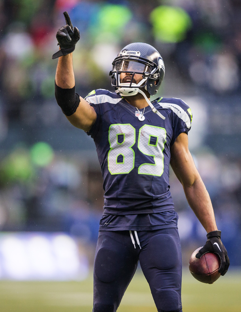 Doug Baldwin Celebrates His 3rd Quarter Touchdown Against - Doug ...