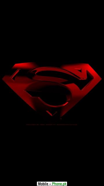 Dark Red Superman Logo Wallpaper For Mobile - Dark Red Superman Logo ...