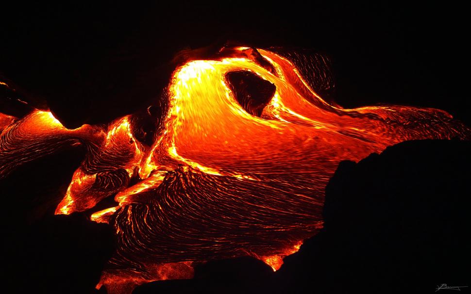 Lava Night Magma Hd Wallpaper,nature Hd Wallpaper,night - Magma ...