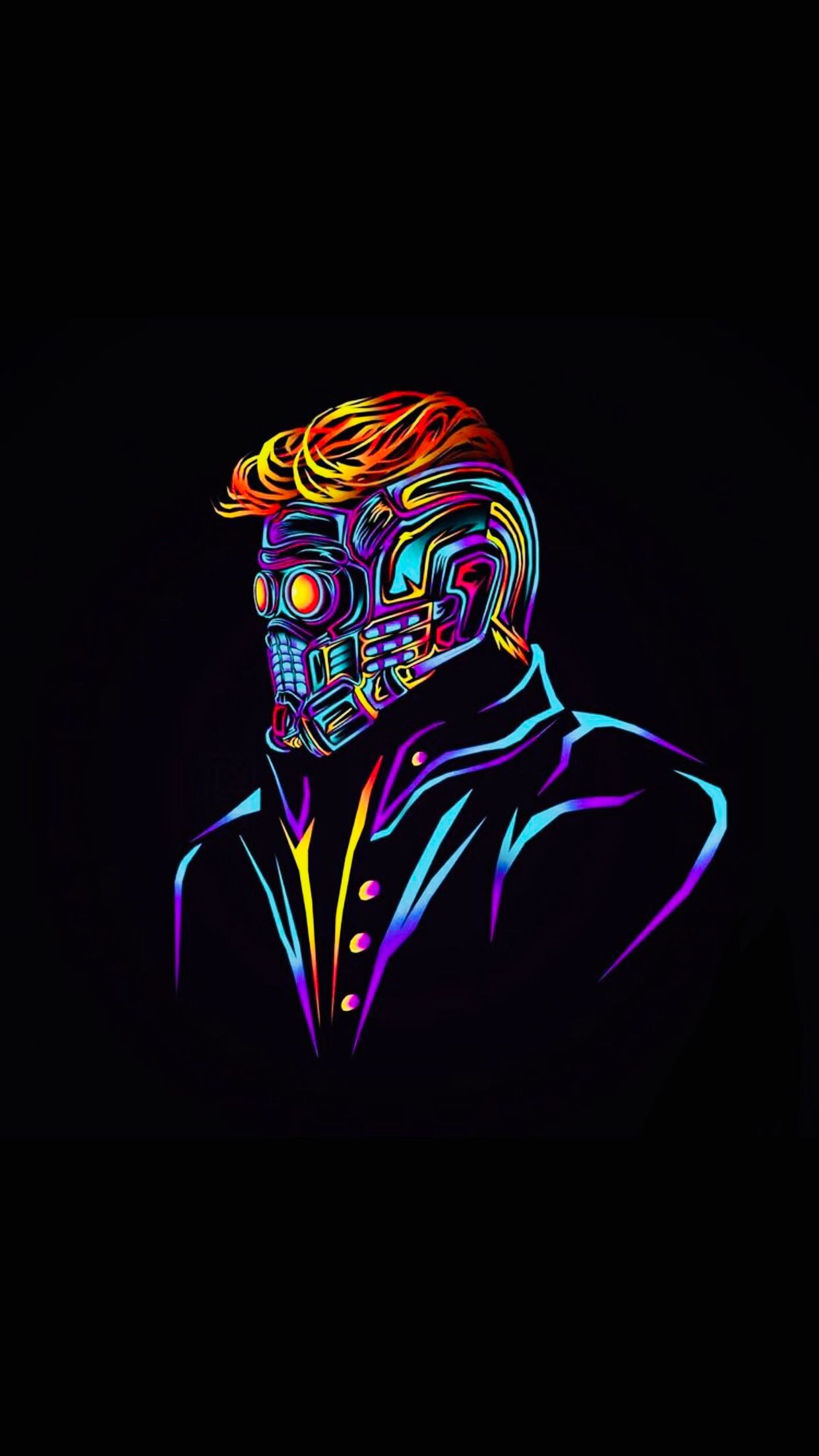 Marvel Characters Neon- WallpaperUse