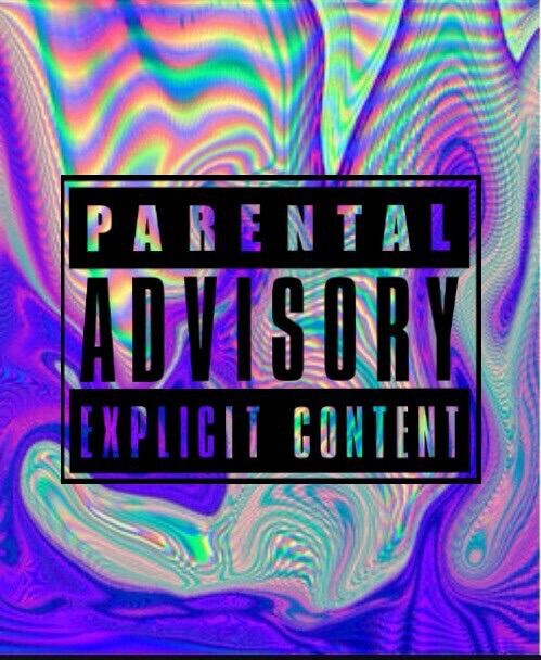 Parental Advisory Explicit Content Purple- WallpaperUse