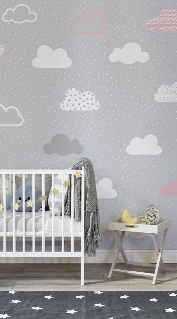 Grey Wallpaper Baby Room- WallpaperUse