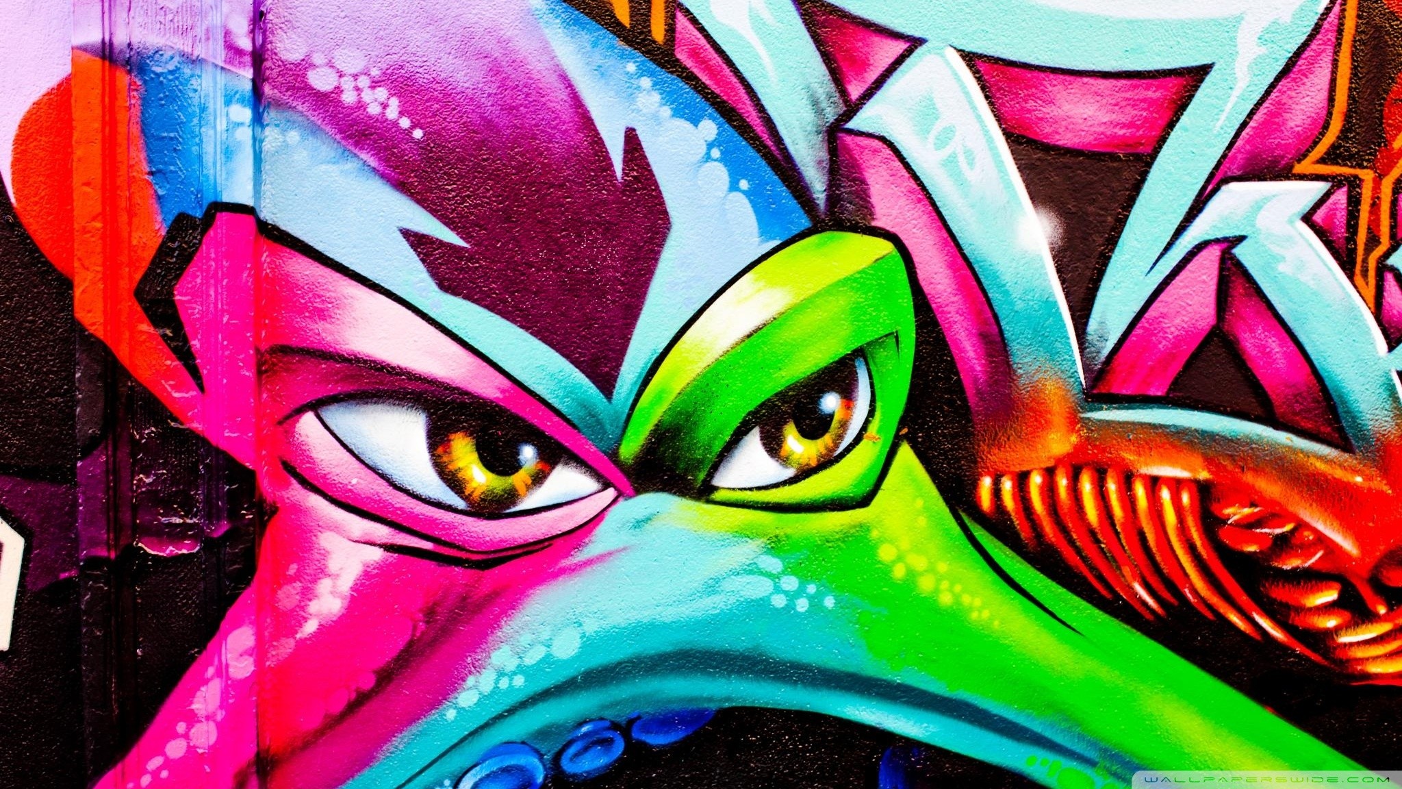 2048 by 1152 wallpaper,psychedelic art,art,graffiti,graphic design ...