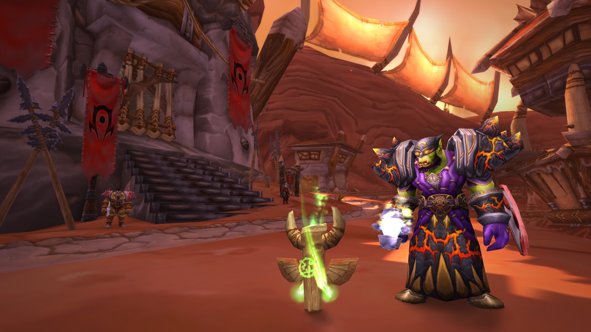 Wow Classic Orc Warlock Wallpaperuse