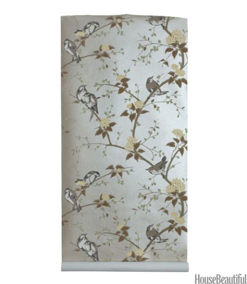 Chivasso Silver Bird Wallpaper - Wallpaper- WallpaperUse