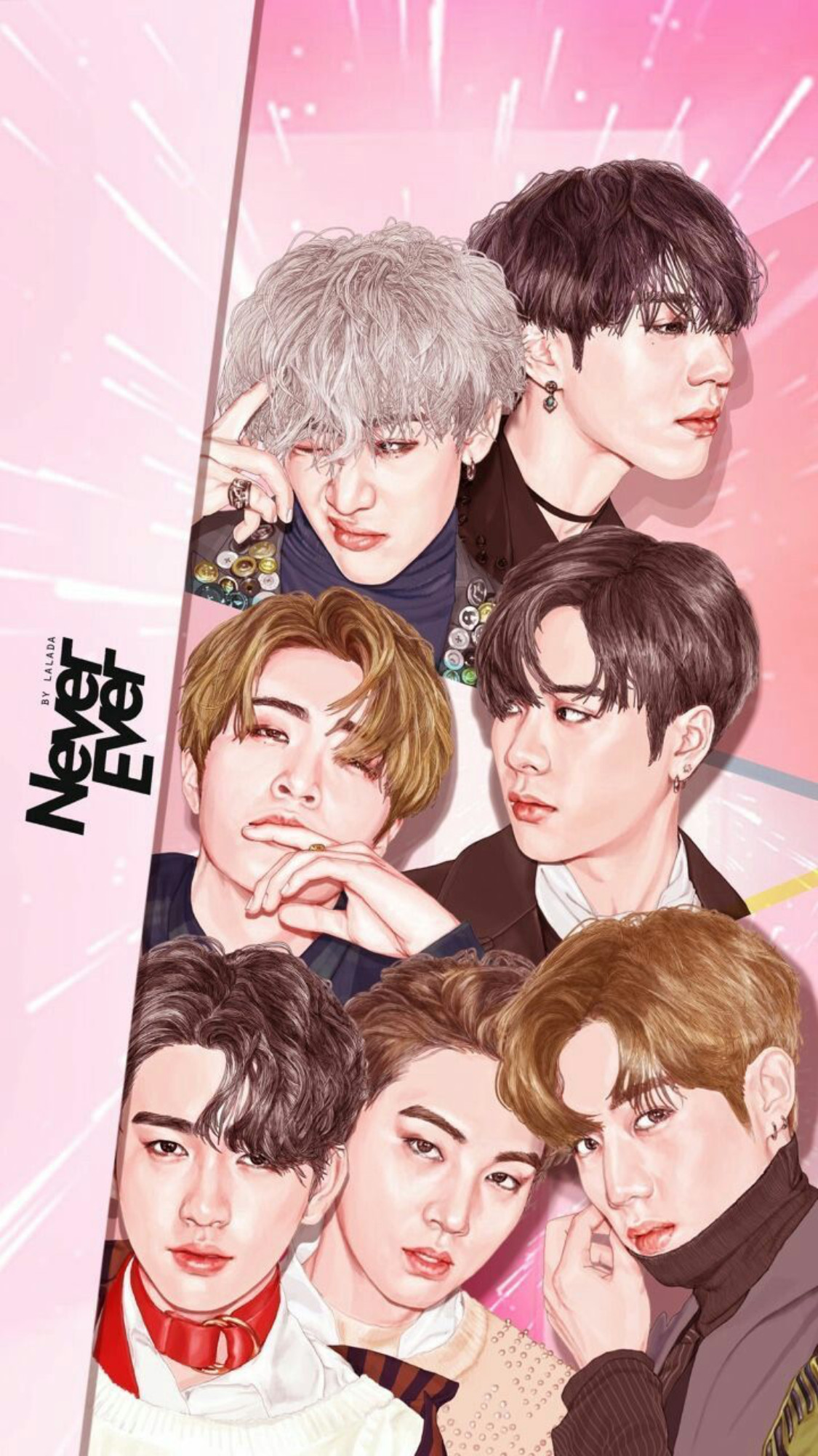 jb got7 fondo de pantalla,cabello,cara,peinado,cabeza,dibujos animados ...