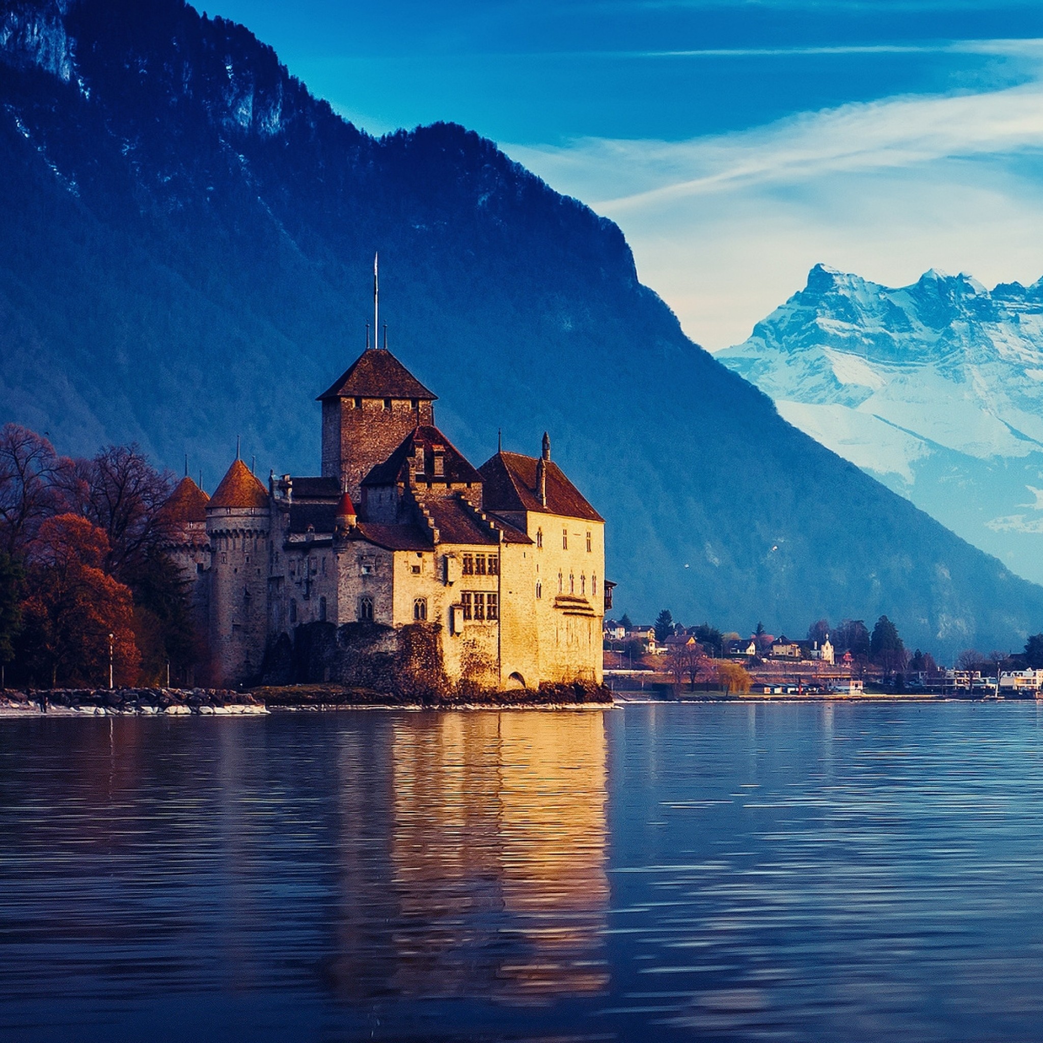 geneva wallpaper,natural landscape,sky,nature,water,mountain (#392115 ...