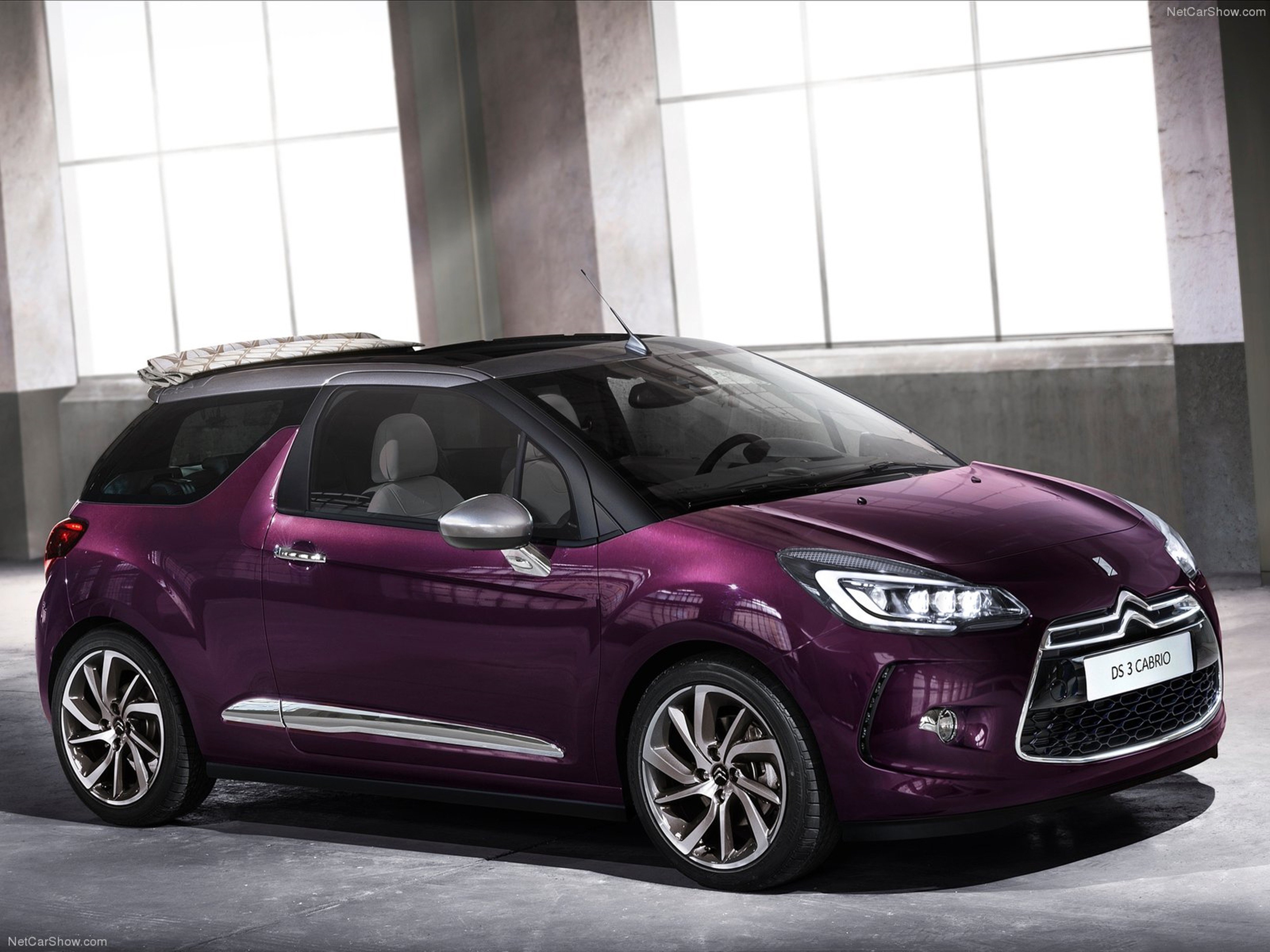Citroen Ds3 Cabrio Convertible Car Compact France 2015 - Citroen Ds3 3dr Purple- WallpaperUse