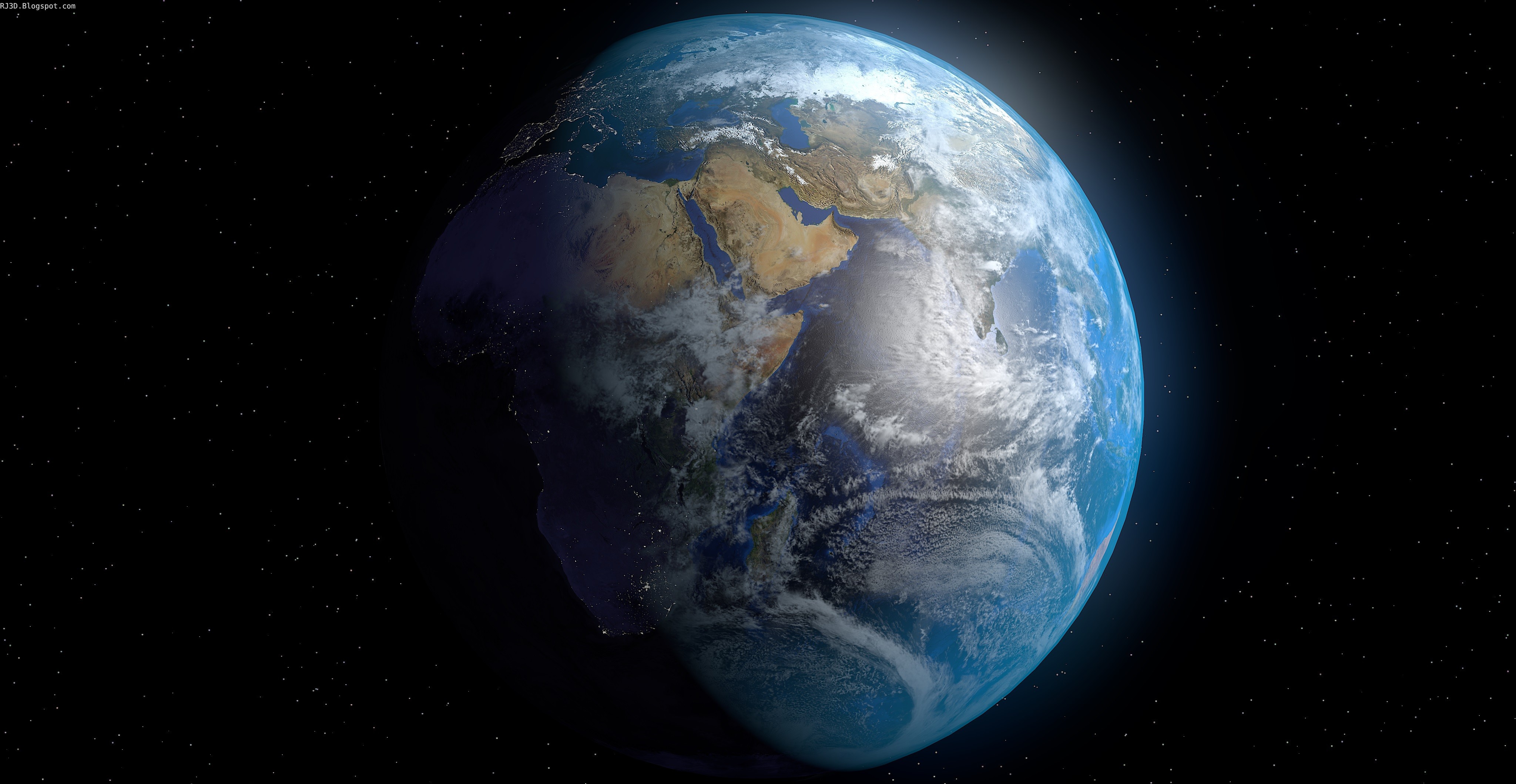 526984 Title Near East Earth From Space Wallpaper - High Quality ...