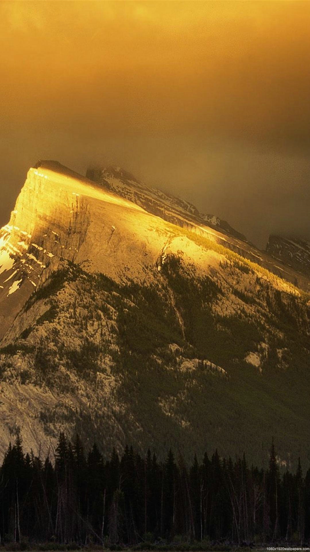 Mountain Gold Nature Wallpapers Hd - Mount Rundle- WallpaperUse