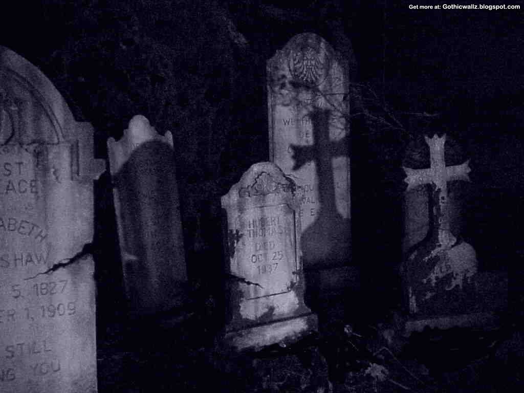 Cemetery, Graveyard, And Gothic Image - Horror Gothic- WallpaperUse