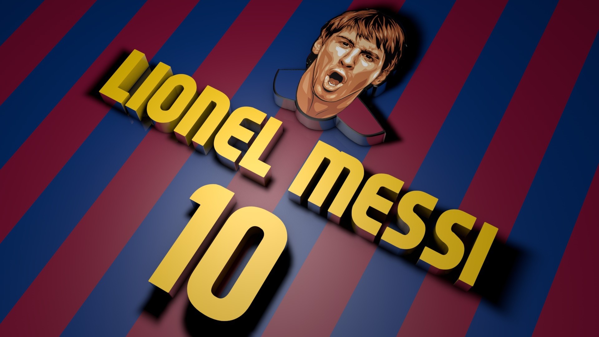 Soccer Lionel Messi Fc Barcelona Wallpaper - Lionel Messi Name Design ...