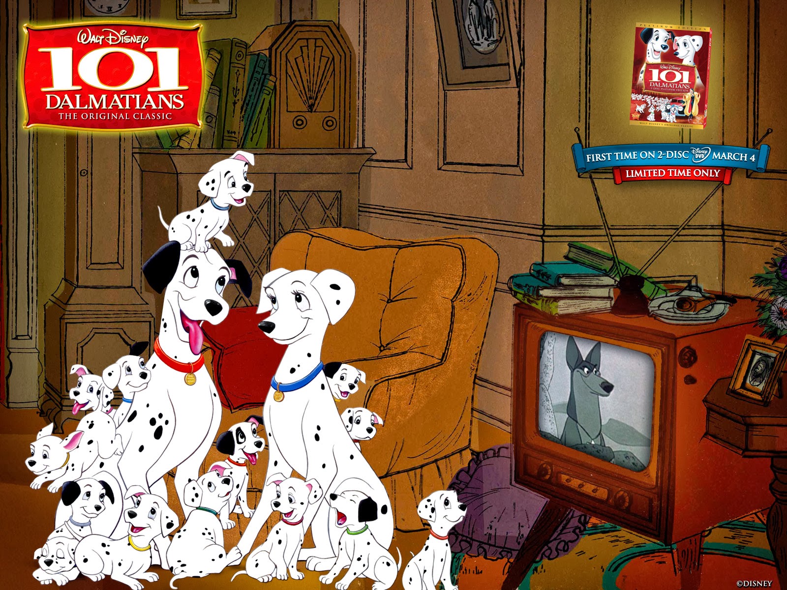 101 dalmatians wallpaper,dalmatian,dog,cartoon,canidae,animated cartoon ...