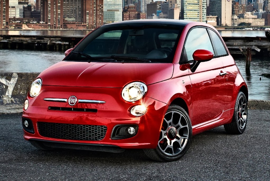 Fiat 500 Sport Red- WallpaperUse