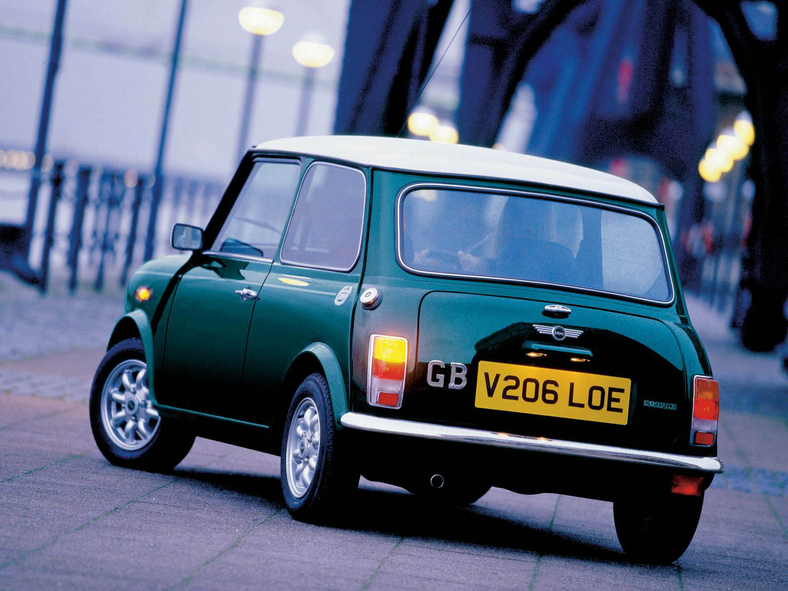 Classic Mini Cooper Back- WallpaperUse