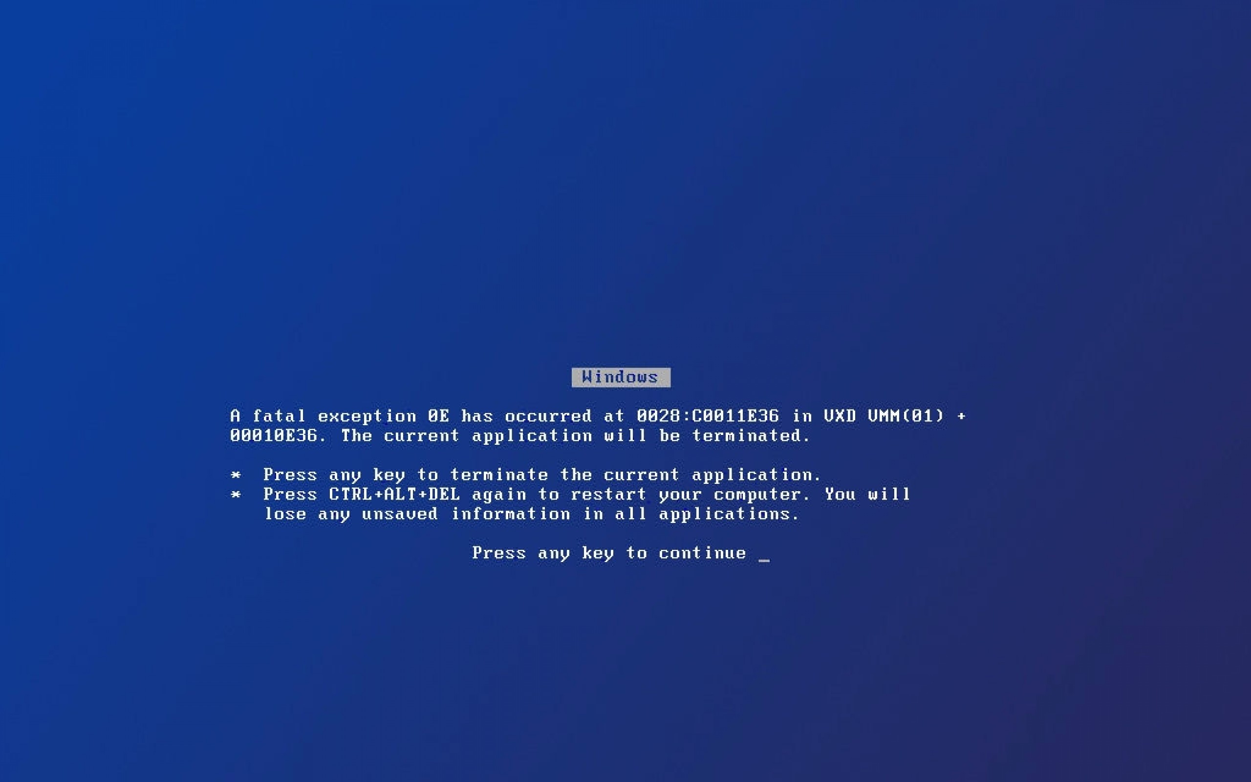 Microsoft Windows Blue Screen Of Death Wallpaper Hd - Blue Screen Of ...
