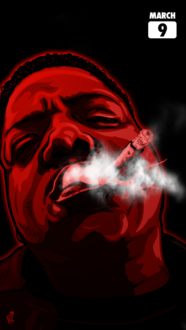 notorious big iphone wallpaper,red,mouth,graphic design,font,art ...