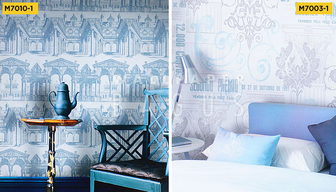 Terapi Warna Biru Dengan Wallpaper Dinding Desain Wallpaper - Dinding ...