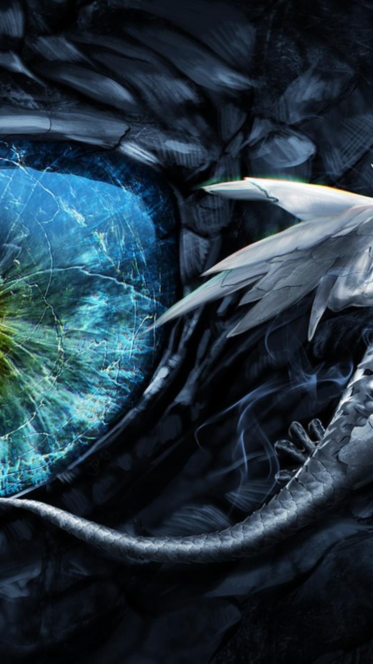 dragon mobile wallpaper,cg artwork,water,darkness,graphic design ...