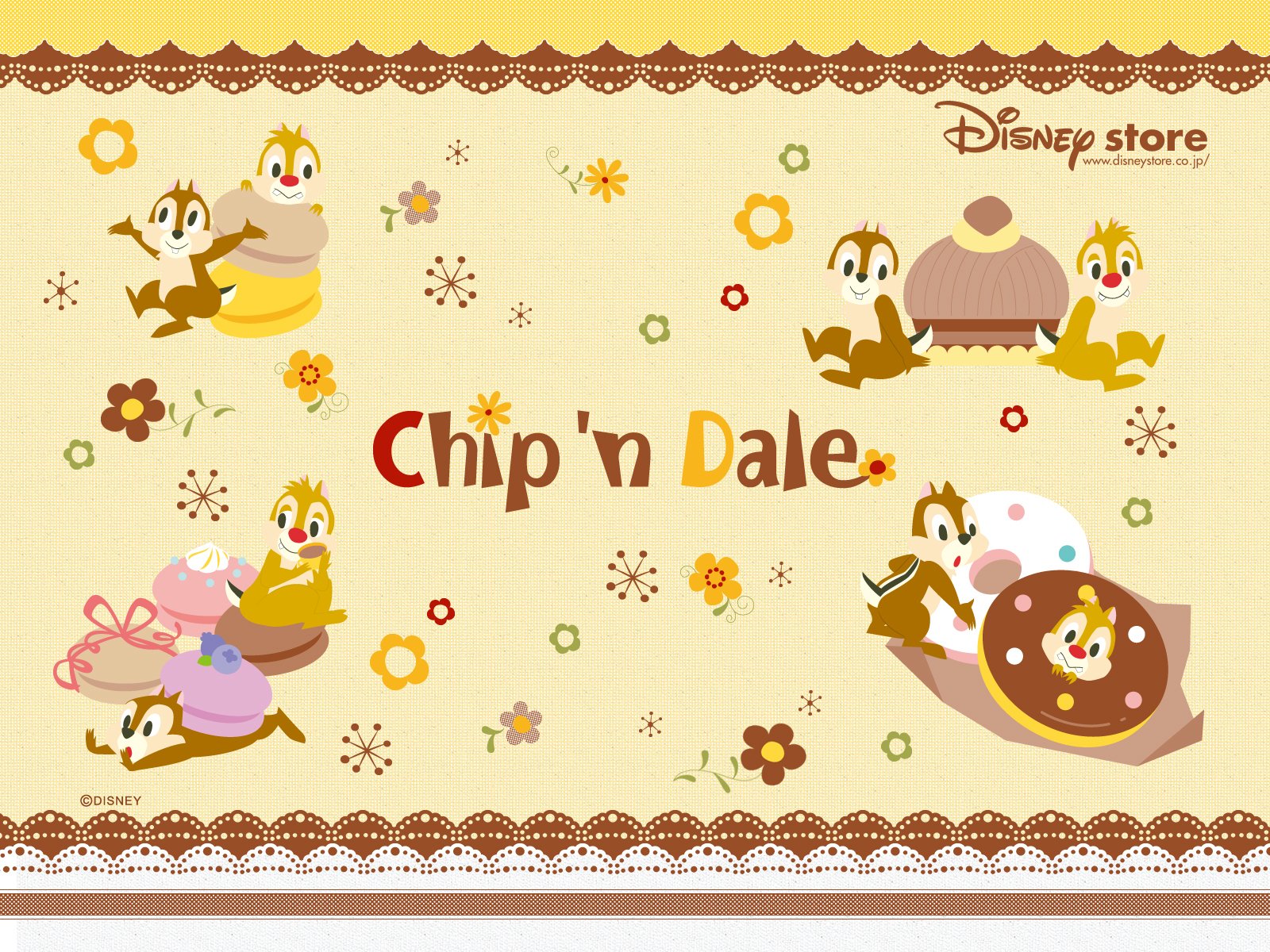 carta da parati chip n dale,giallo,clipart (#432945) - WallpaperUse