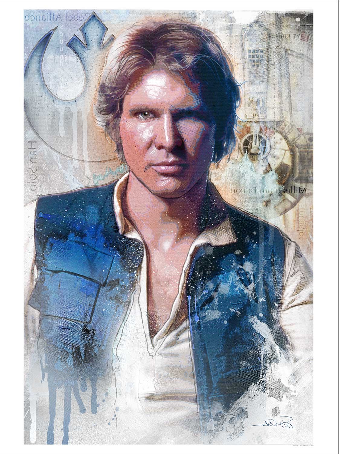 han solo wallpaper,portrait,painting,art,poster,stock photography ...