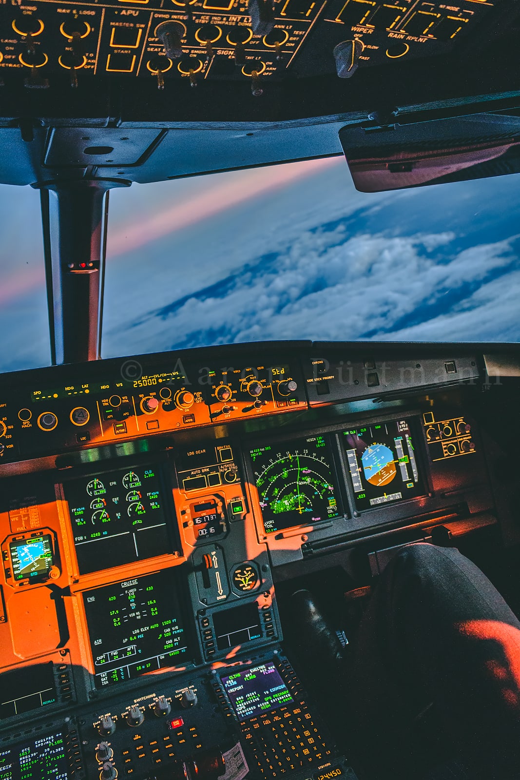 A320 Sunset Cockpit Wallpaper - Airplane Cockpit Wallpaper Iphone ...
