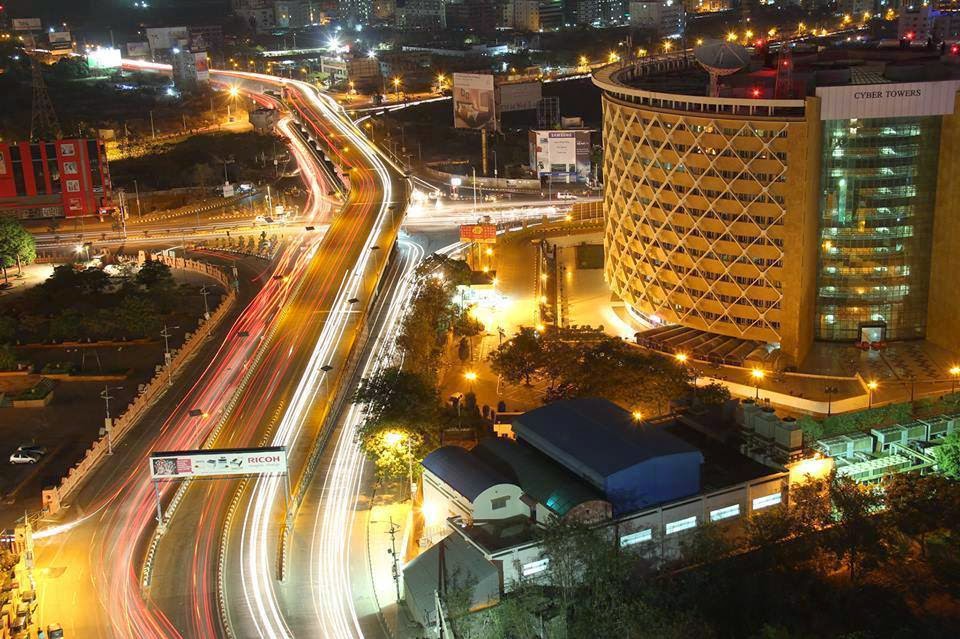 Hyderabad Hitech City - Hitech City Hyderabad At Night- WallpaperUse