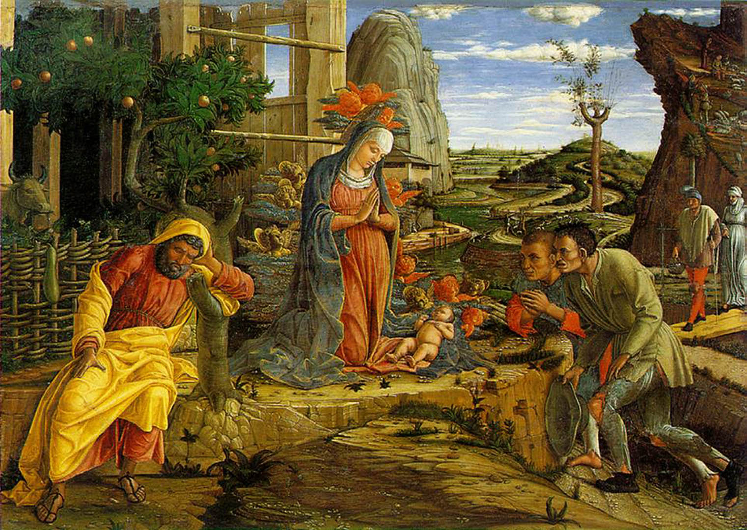 renaissance art wallpaper,painting,pilgrims,art,nativity scene ...