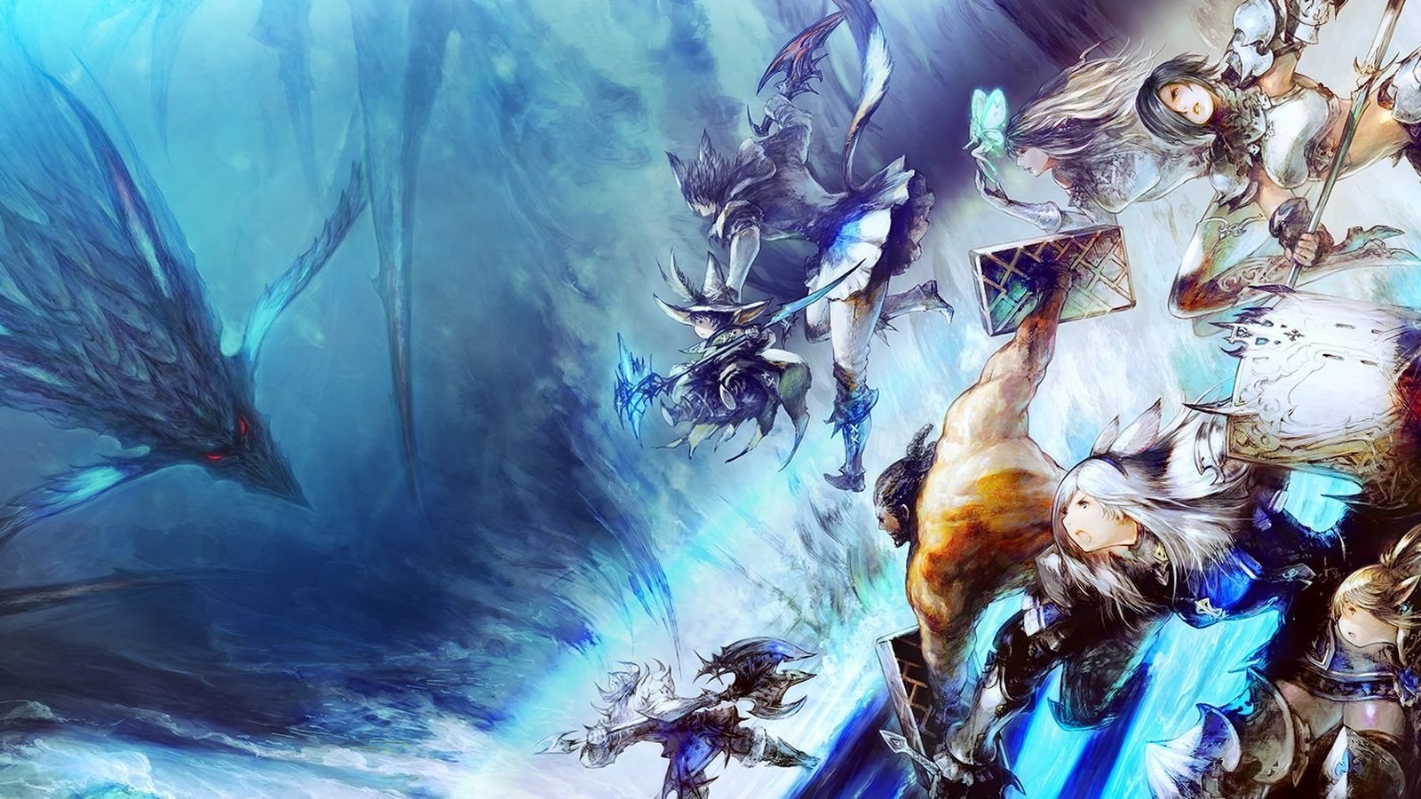 final fantasy 14 wallpaper,cg artwork,fictional character,mythology ...