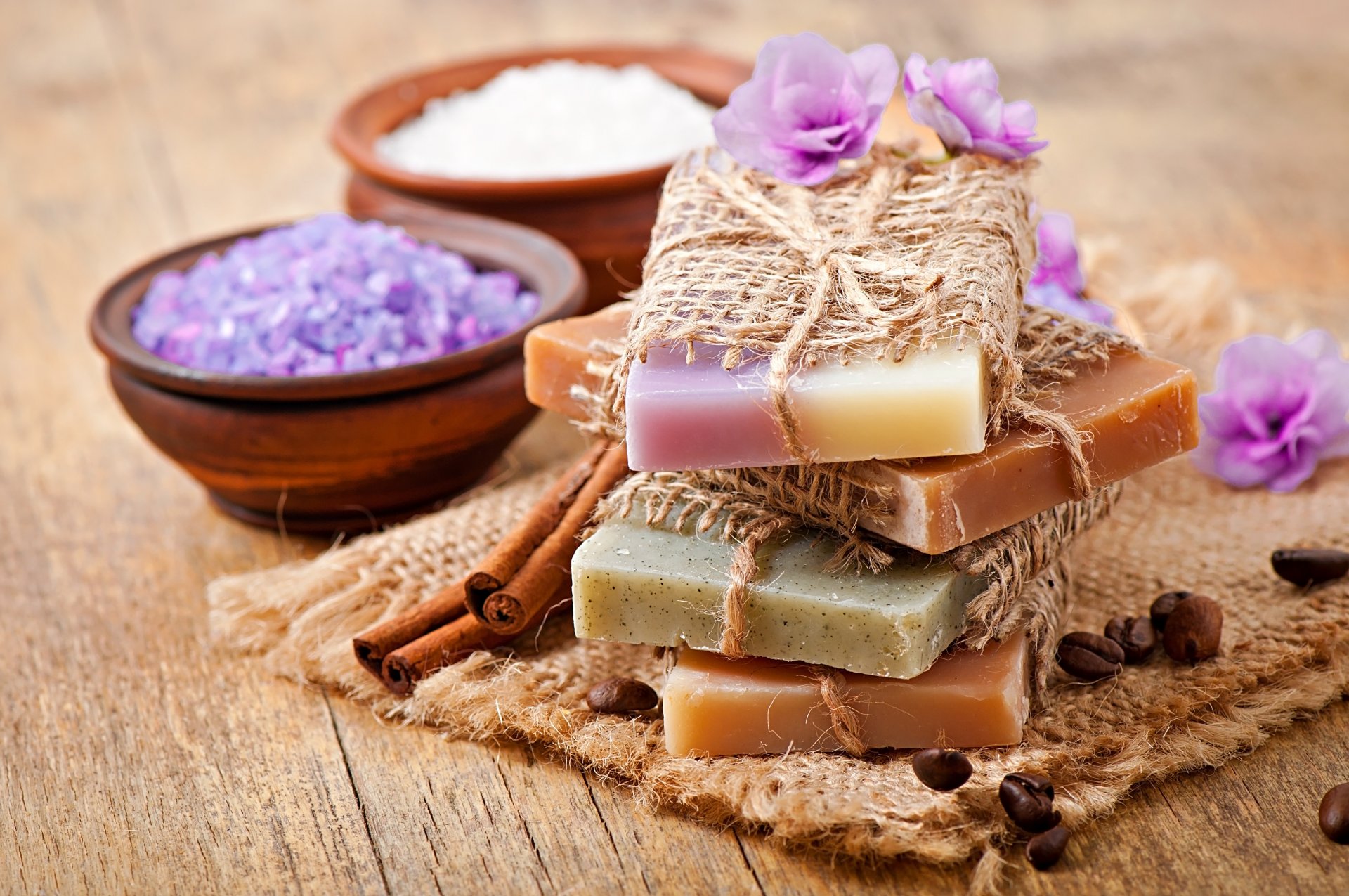 Spa Soap Lavender Salt Coffee Relax Natural Flower - Spa Soaps ...
