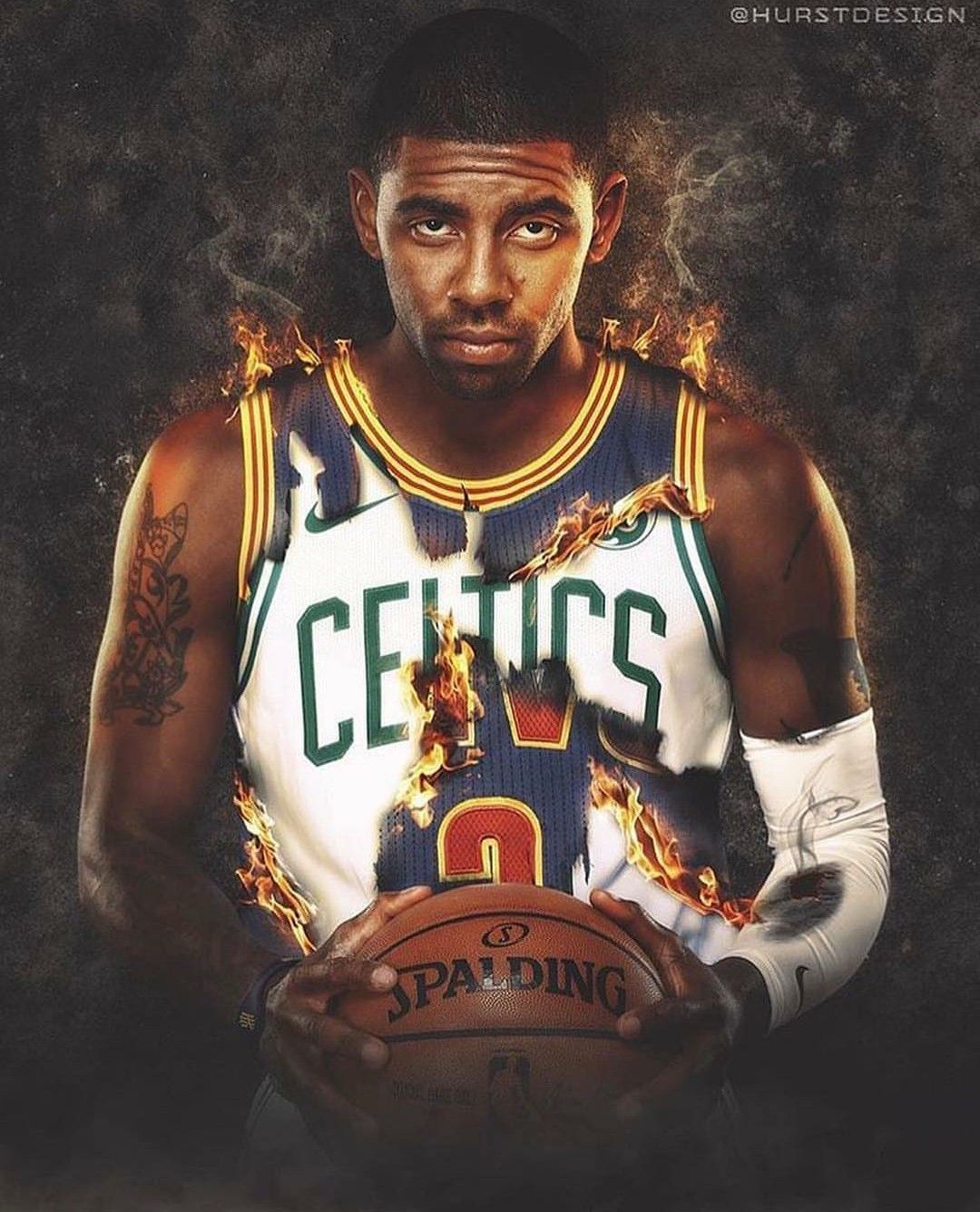 Kyrie Irving Cool Celtics- WallpaperUse
