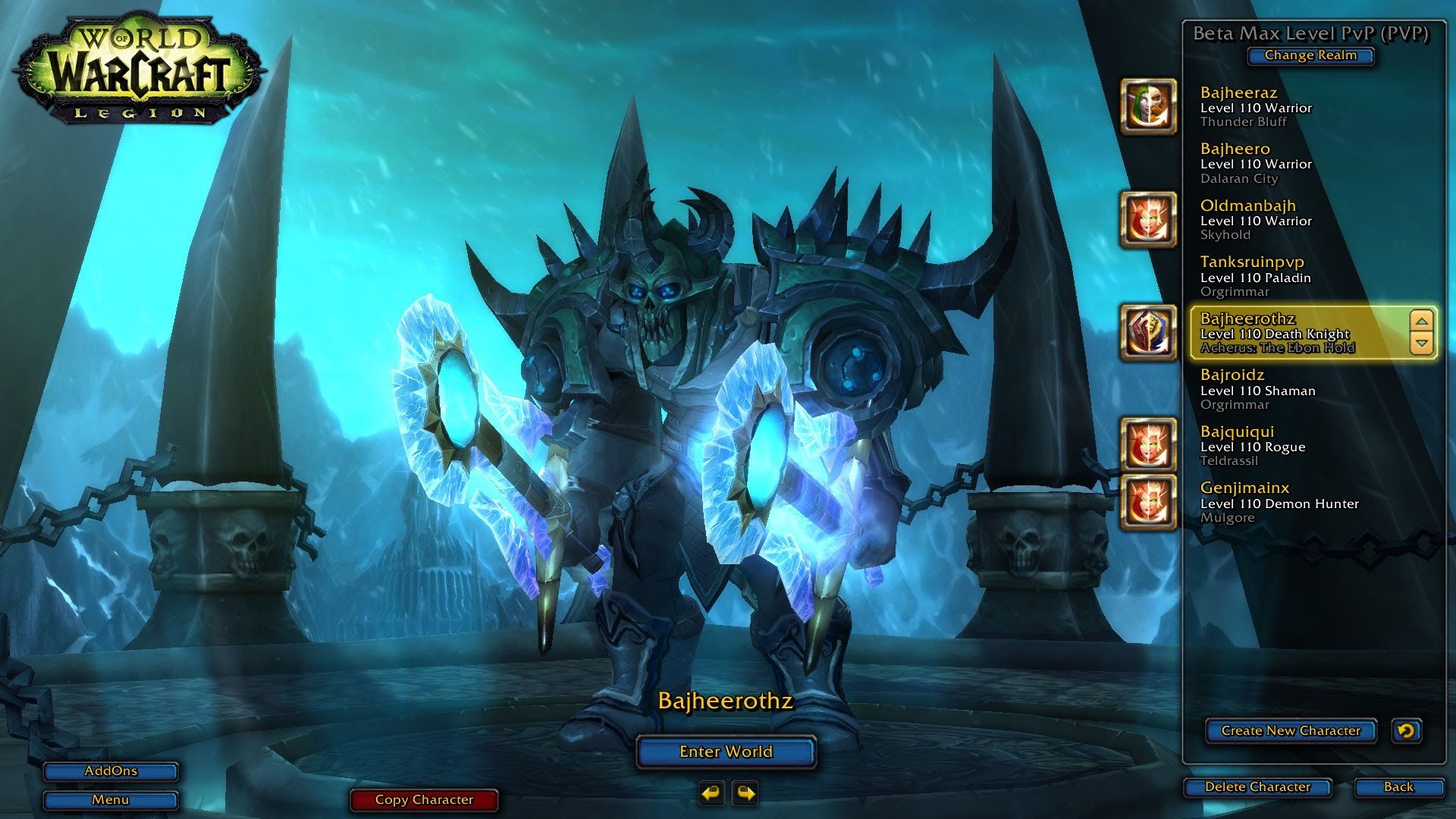 Wow Legion Beta - Level 110 Death Knight- WallpaperUse