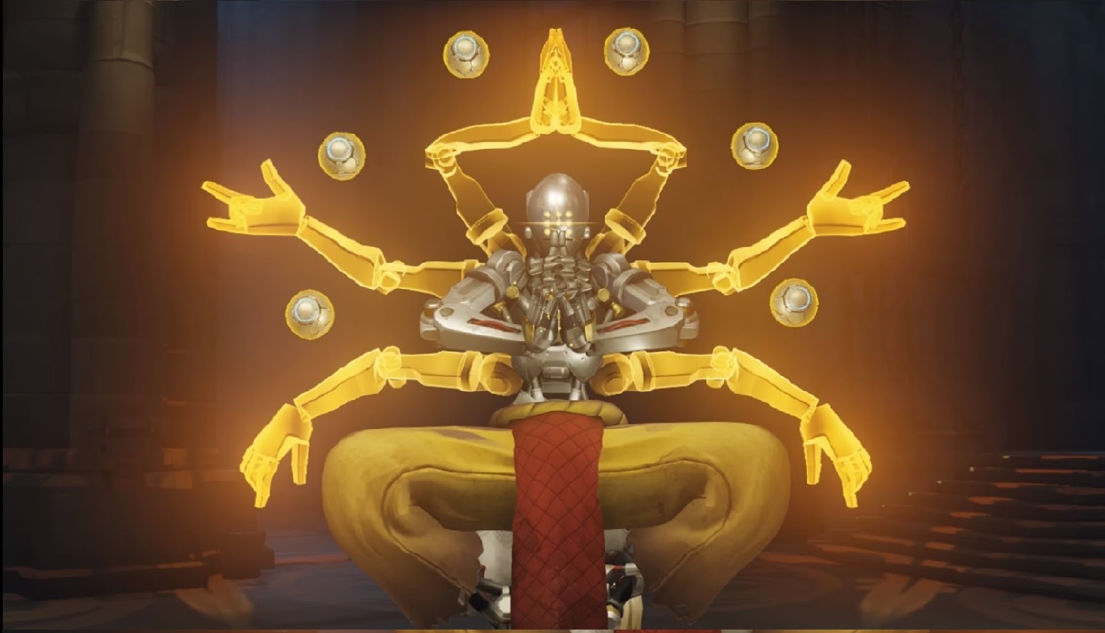 overwatch zenyatta wallpaper,yellow,symmetry,metal,art (#461410 ...